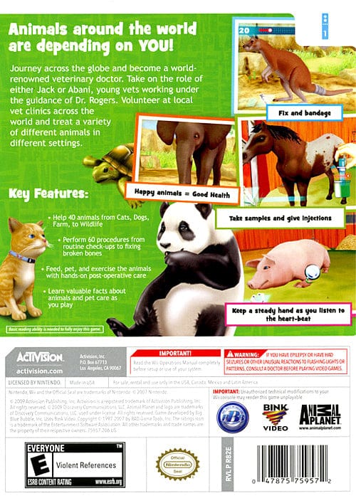 Animal Planet Vet Life - Nintendo Wii - Gandorion Games