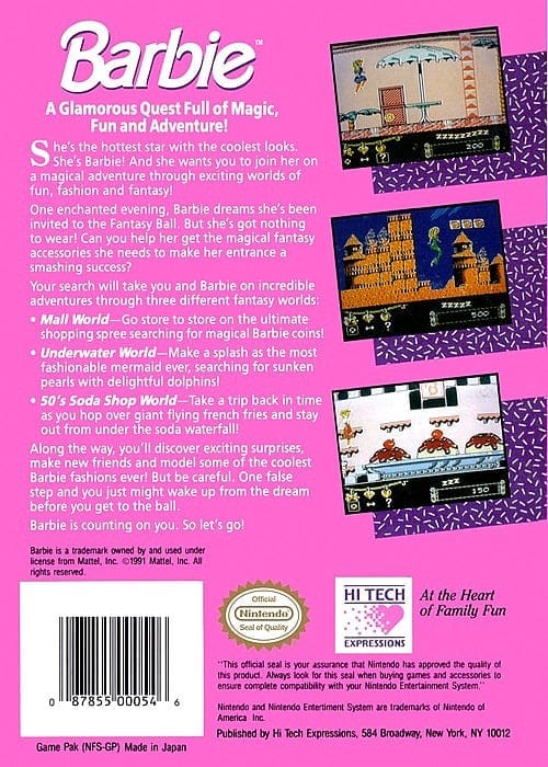 Barbie - Nintendo NES - Gandorion Games
