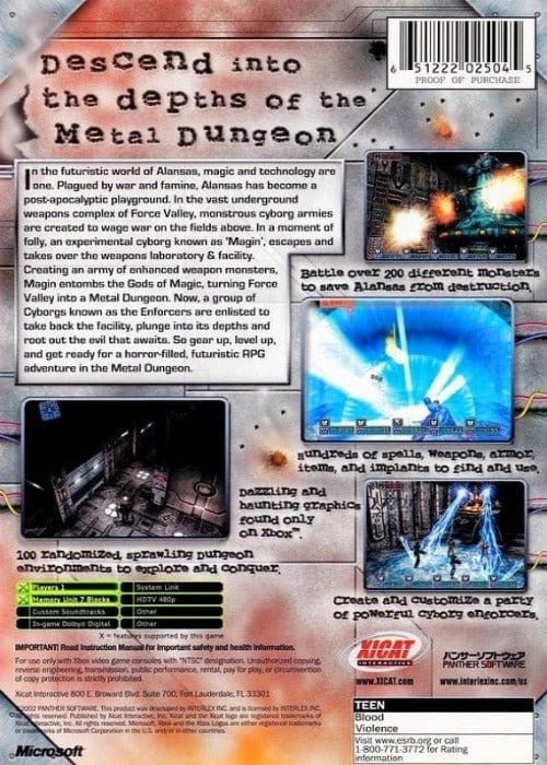 Metal Dungeon Microsoft Xbox - Gandorion Games