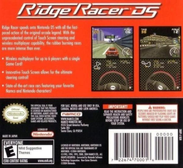 Ridge Racer DS Nintendo DS Game - Gandorion Games
