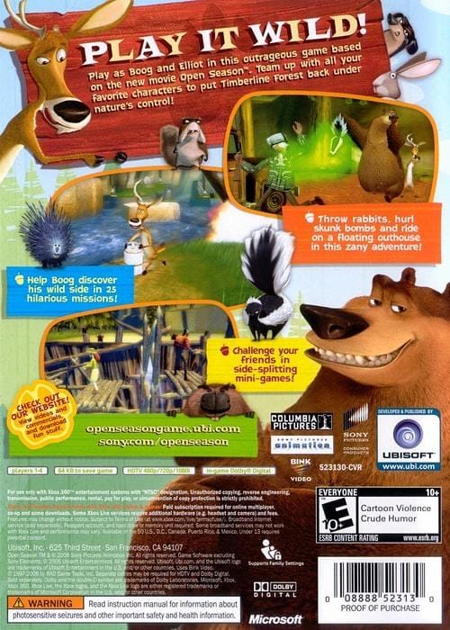 Open Season Xbox 360 - Gandorion Games