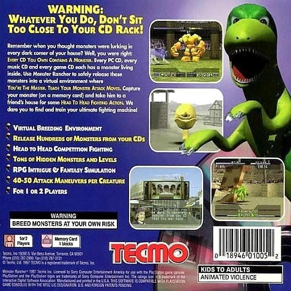 Monster Rancher Sony PlayStation PS1 Video Game | Gandorion Games